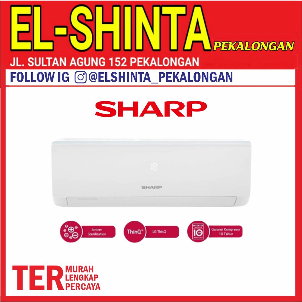 Jual AC Sharp 1/2 PK AC 1/2 PK AH 5 BEY Low Watt R32 | Shopee Indonesia