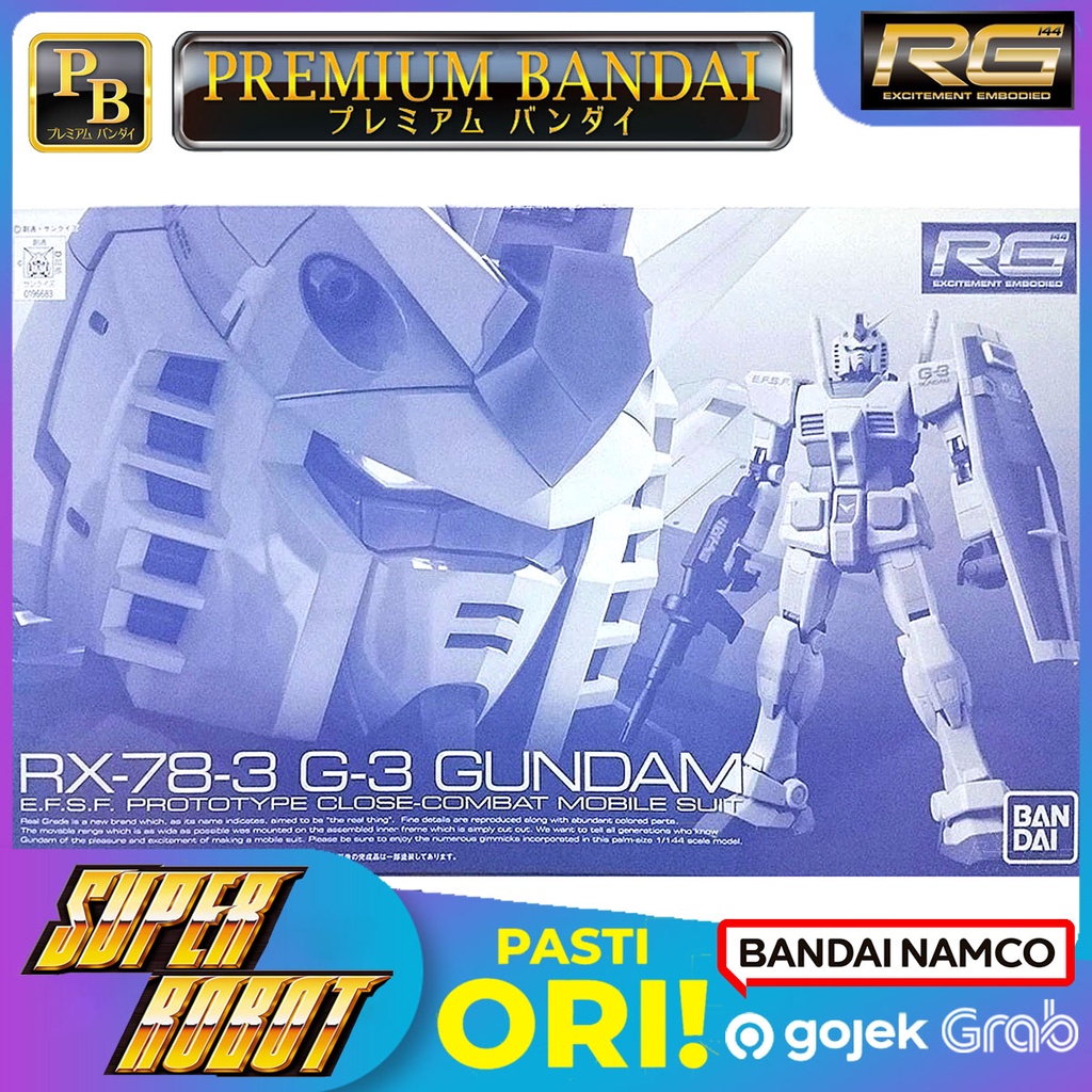 Jual 𝗕𝗔𝗡𝗗𝗔𝗜 RG RX-78-3 G-3 Gundam G3 Color P-BANDAI Limited | Shopee Indonesia