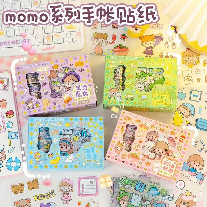 Jual STICKER MOMO PVC MOTIF PETAK DAN GULUNG STICKER KOREA WATERPROOF ...