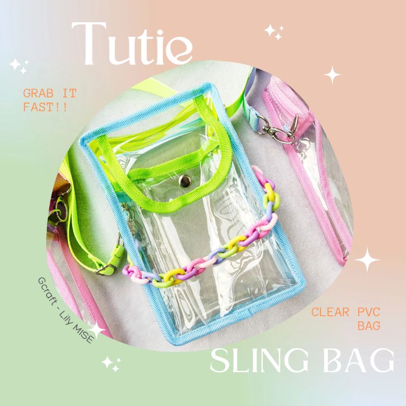 Jual Tutie sling bag - tas hape - tas hp transparan - tas hp mika - tas ...