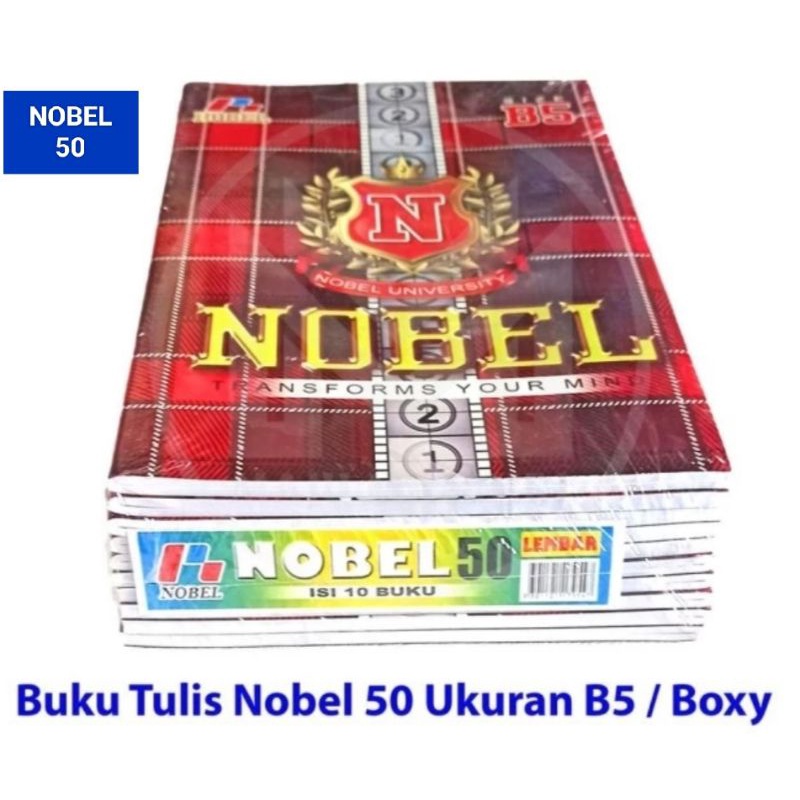 Jual Buku Tulis Nobel B5 isi 50 Lembar ( isi 10 Buku ) Ukuran Boxy ...