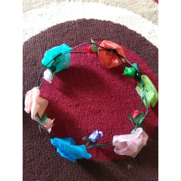 Jual Mahkota Bunga Mawar Bando Bunga Anak Dan Dewasa | Shopee Indonesia