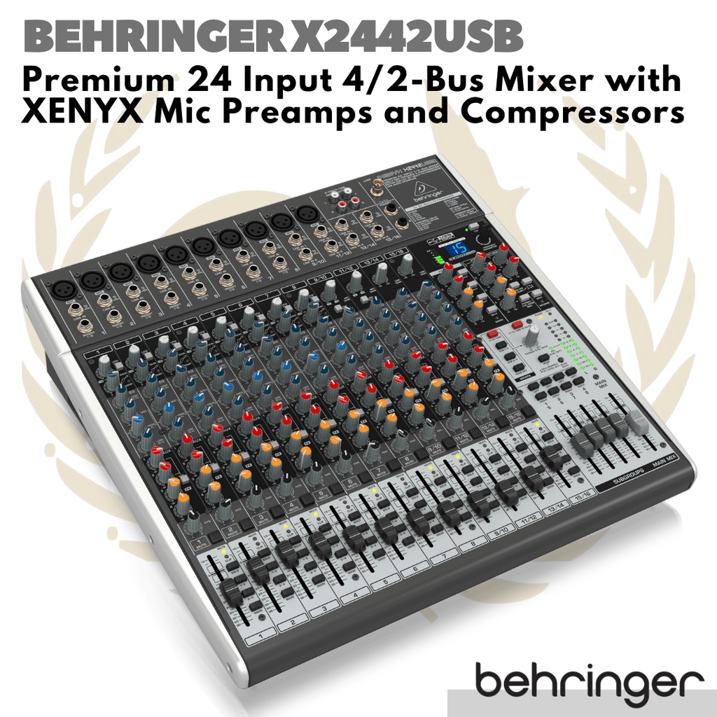 Jual Behringer XENYX X2442USB Premium 24 Input 4/2 Bus Mixer USB ...