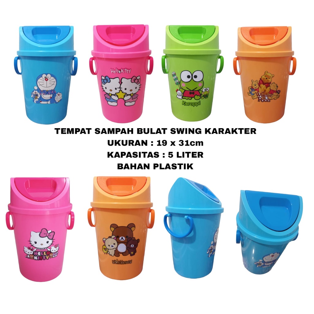 Jual Tempat Sampah Swing Doraemon Tempat Sampah Hello Kitty Tempat