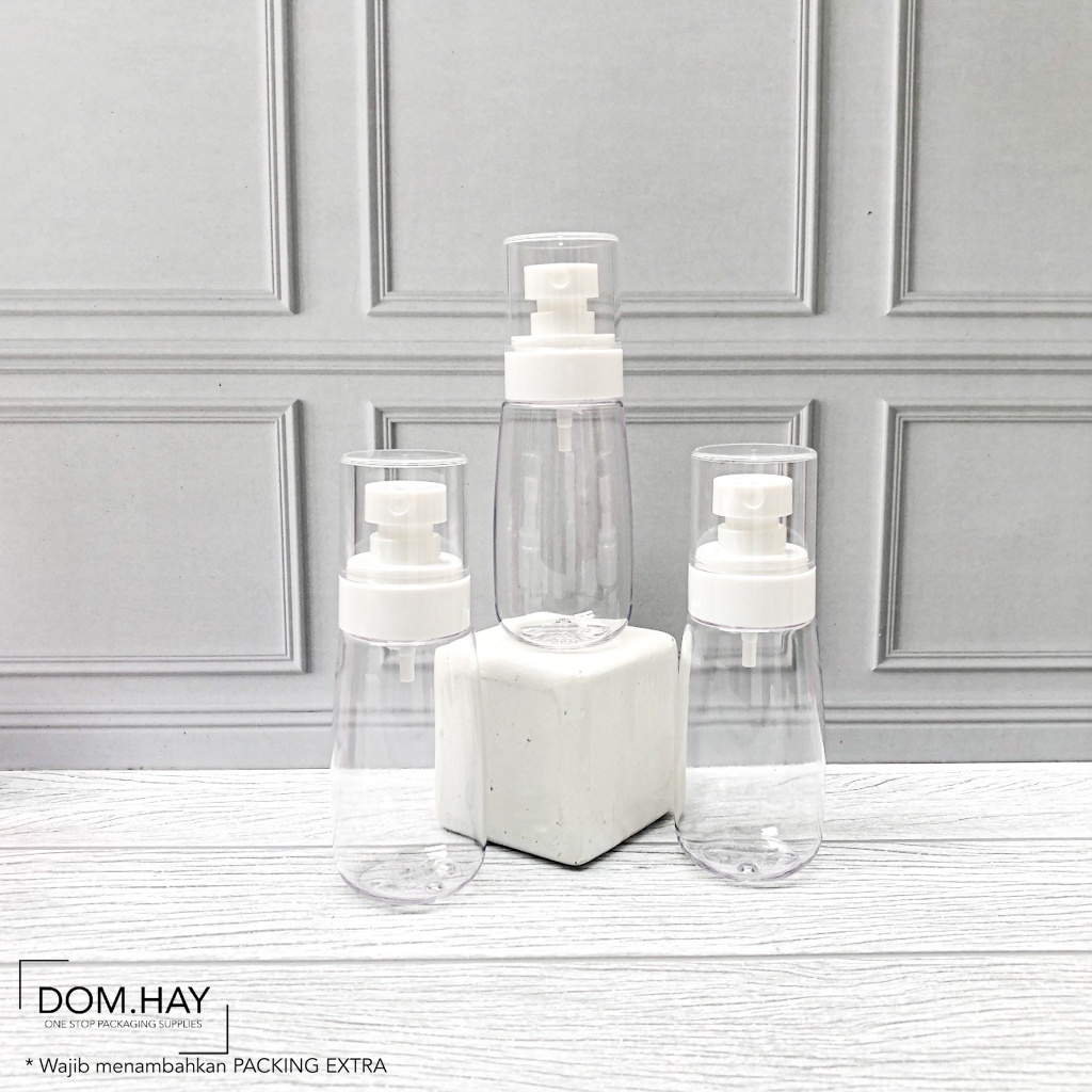 Jual Botol Spray Plastik PET Clear 30ml 60ml 80ml 100ml Face Mist ...