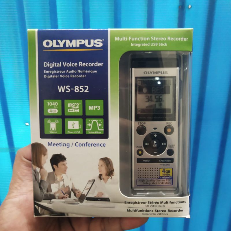 Jual Olympus Digital Voice Recorder WS 852 Memory 4GB Resmi OCCI ...
