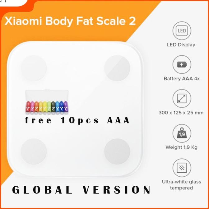 Jual Xiaomi Mi Smart Scale Ver 2 Global Version / Mi Body Composition ...