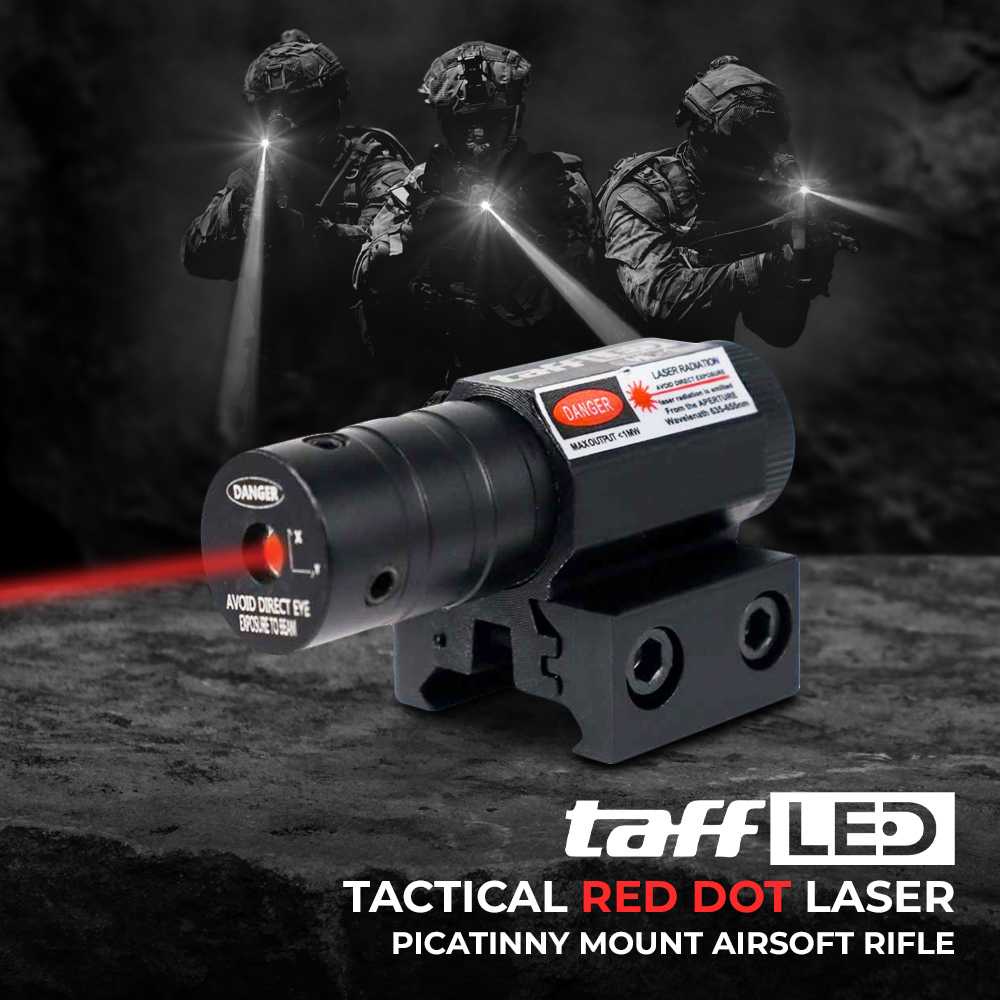 Jual TaffLED Tactical Red Dot Laser Gun Picatinny Mount Airsoft Rifle - HJ11 | Shopee Indonesia