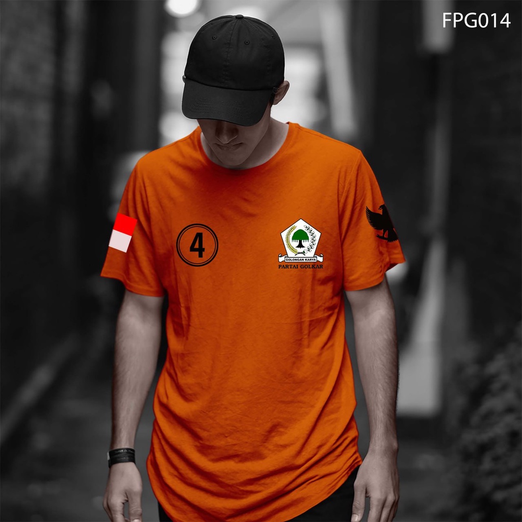 Jual KAOS PARTAI GOLKAR TERBARU LENGAN PENDEK BAJU PARTAI GOLONGAN ...