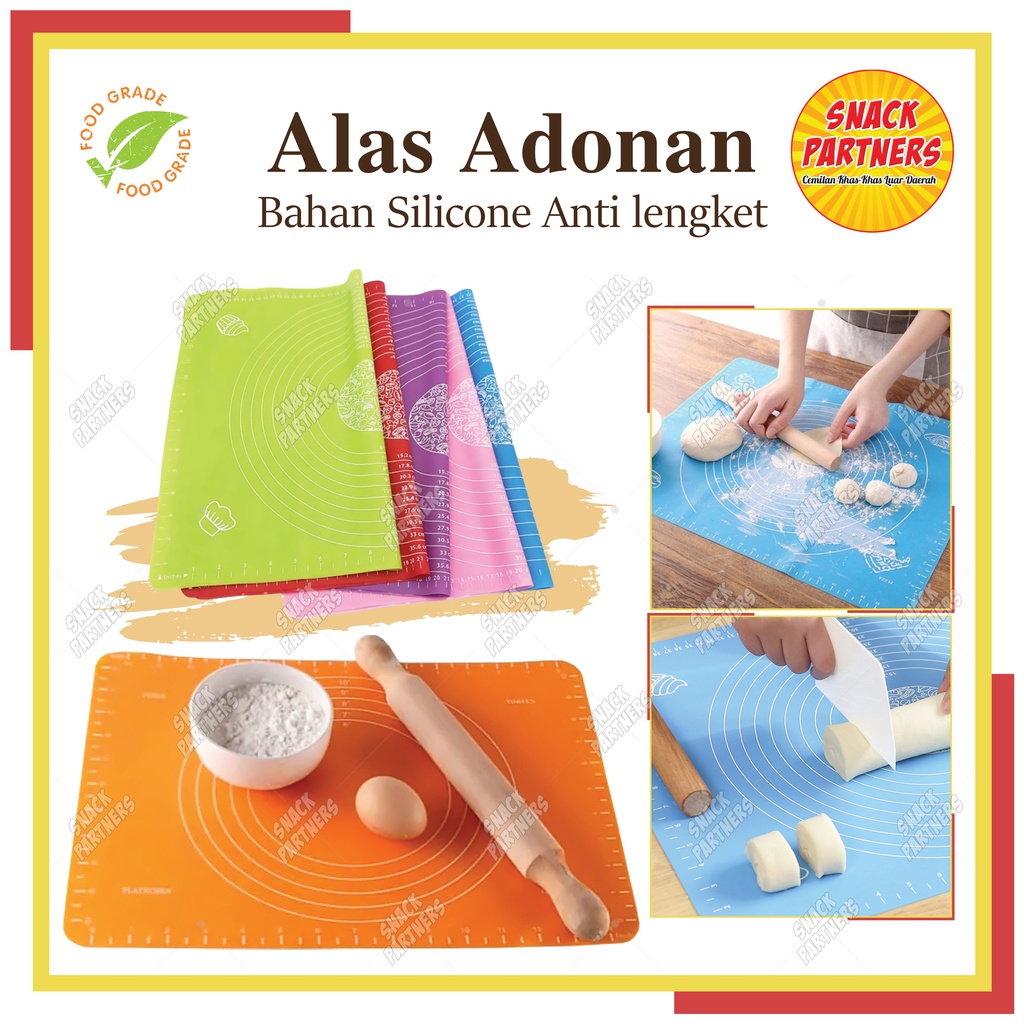 Jual ALAS ADONAN SILIKON Kue Cake / Baking Mat Silicone Non Stick FOOD ...