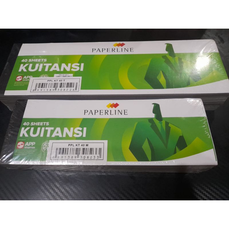 Jual Kuitansi PAPERLINE / Kwitansi Besar (KT 40 T) dan Kecil (KT 40 M) 40 lembar | Shopee Indonesia