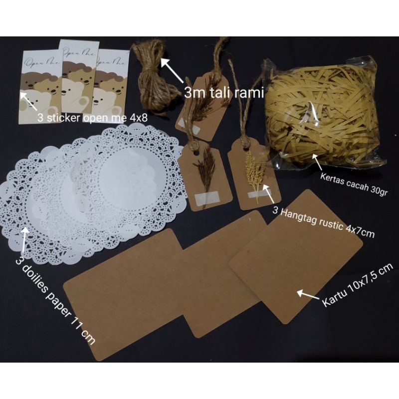 Jual paket pelengkap hampers rustic (belum termasuk box) | Shopee Indonesia