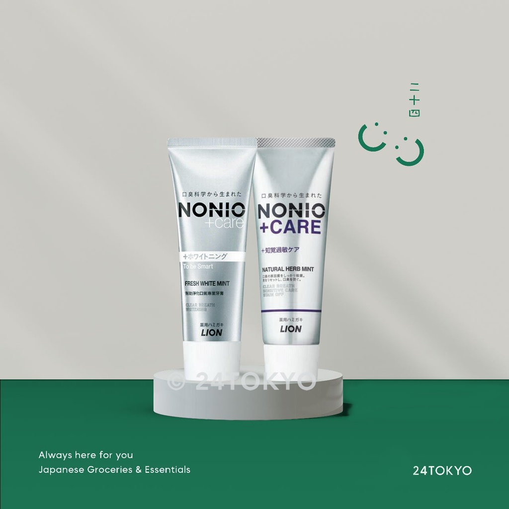 Jual 24Tokyo - LION Nonio plus sensitive whitening halotosis toothpaste odol jepang | Shopee ...