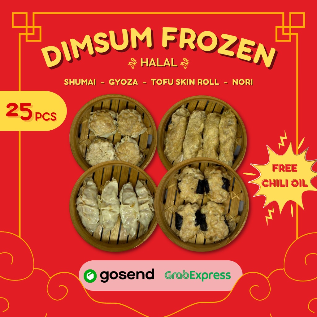 Jual DIMSUM Harga 25 pcs / HALAL / DIMSUM AYAM / FROZEN FOOD DIMSUM ...