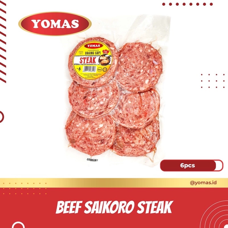 Jual Yomas Beef Saikoro steak 500g (khusus instan) | Shopee Indonesia