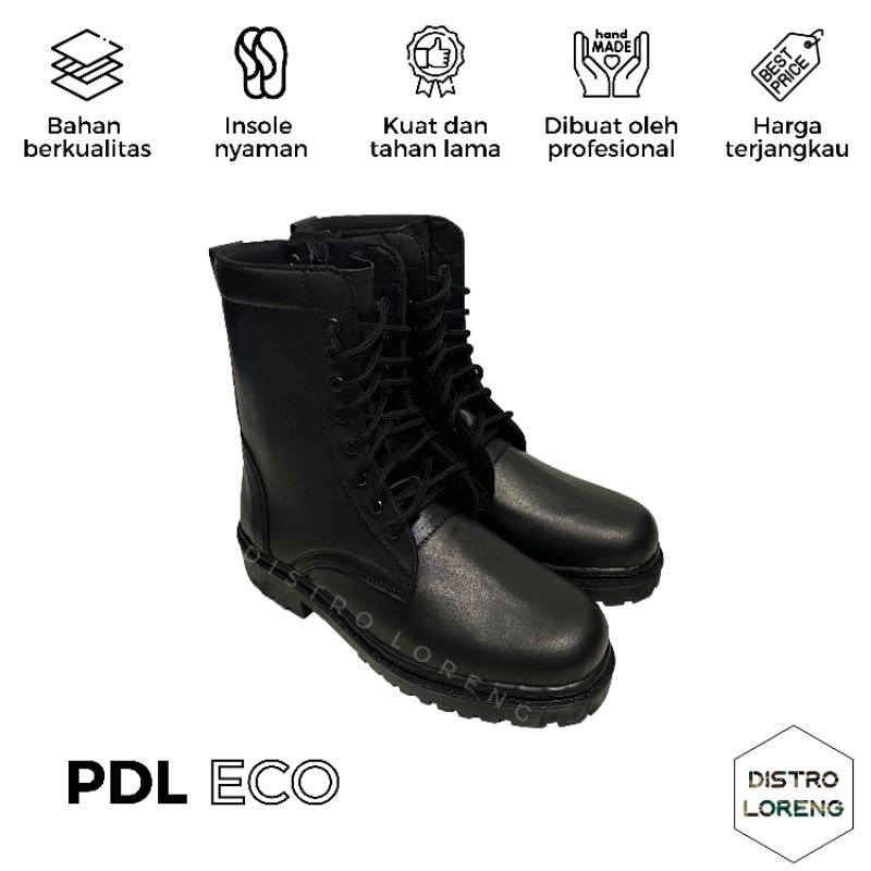 Jual Sepatu PDL Eko Polisi TNI Satpam Security Satpol PP Pendidikan ...