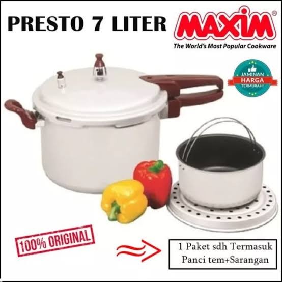 Jual Presto Maxim Panci Presto 7 Liter 24Cm | Shopee Indonesia
