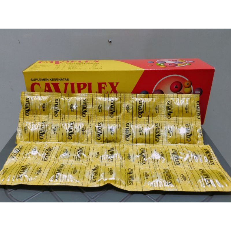 Jual CAVIPLEX Strip isi 10 tablet Multivitamin | Shopee Indonesia