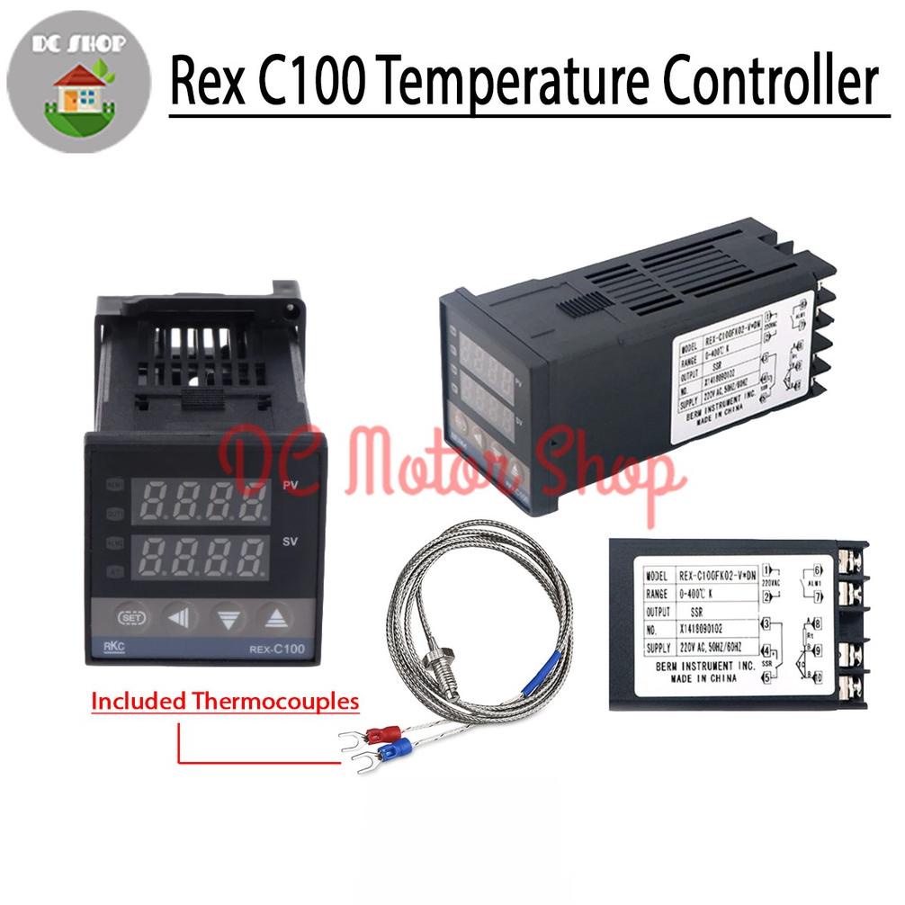 Jual Bisa Cod - PID Rex C100 Temperature Thermostat Thermocouple Controller Output SSR - C100 ...