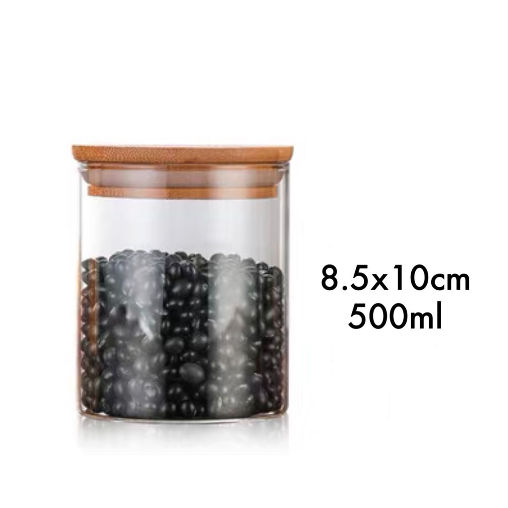 Jual Toples Kaca Kotak Makanan Penutup Kayu | Shopee Indonesia