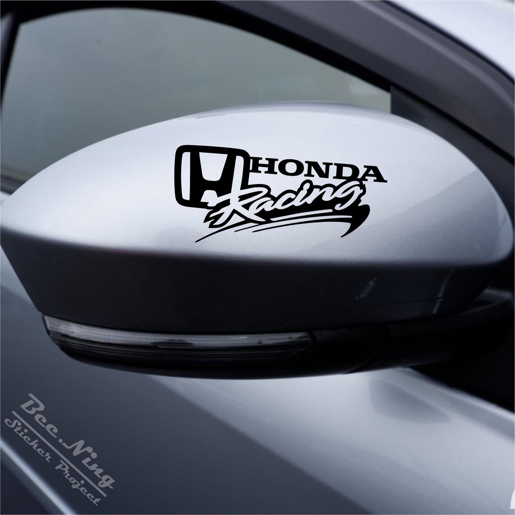 Jual STIKER SPION MOBIL HONDA RACING UNIK 1 SET KANAN KIRI STIKER MOBIL ...