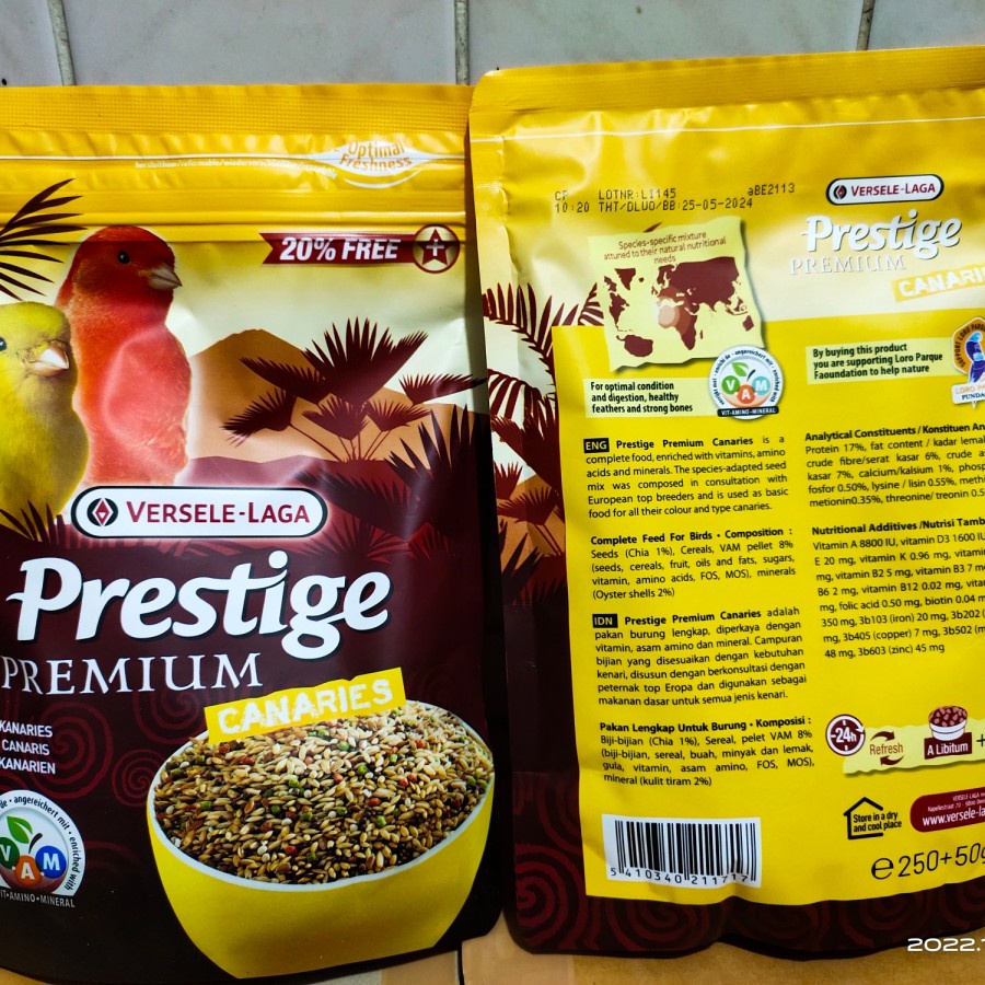 Jual Prestige Kenari 800gr Premium VerseleLaga Pakan Burung Kenari ...