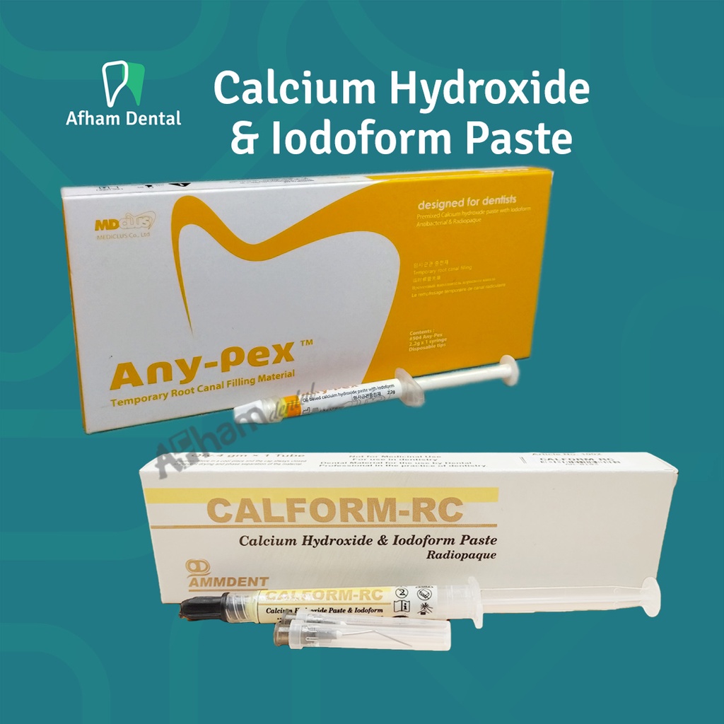 Jual CALCIUM HYDROXIDE PASTE WITH IODOFORM ANY PEX CAL FORM | Shopee ...