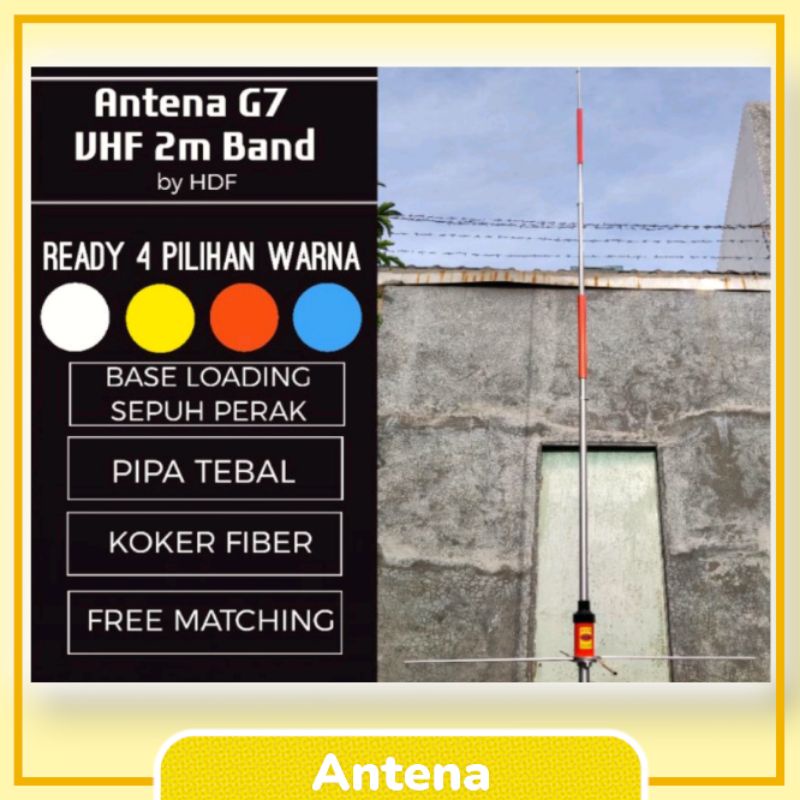 Jual Antena G7 VHF 2m band By HDF Free Matching Antenna | Shopee Indonesia