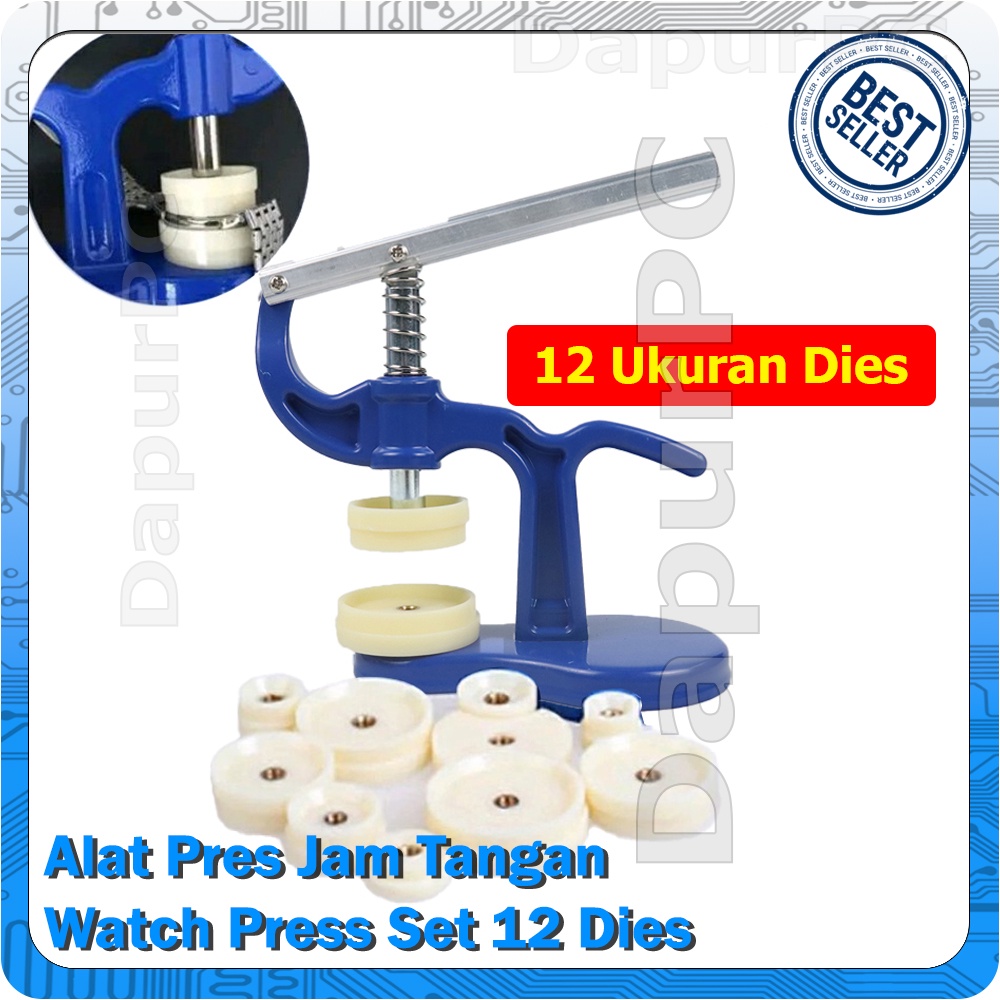 Jual Alat Pres Jam Tangan Watch Press Set Dengan 12 Dies | Shopee Indonesia