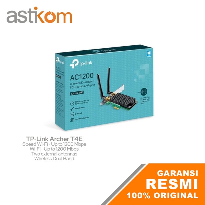 Jual TP-Link Archer T4E AC1200 Wireless Dual Band PCI Express Adapter | Shopee Indonesia