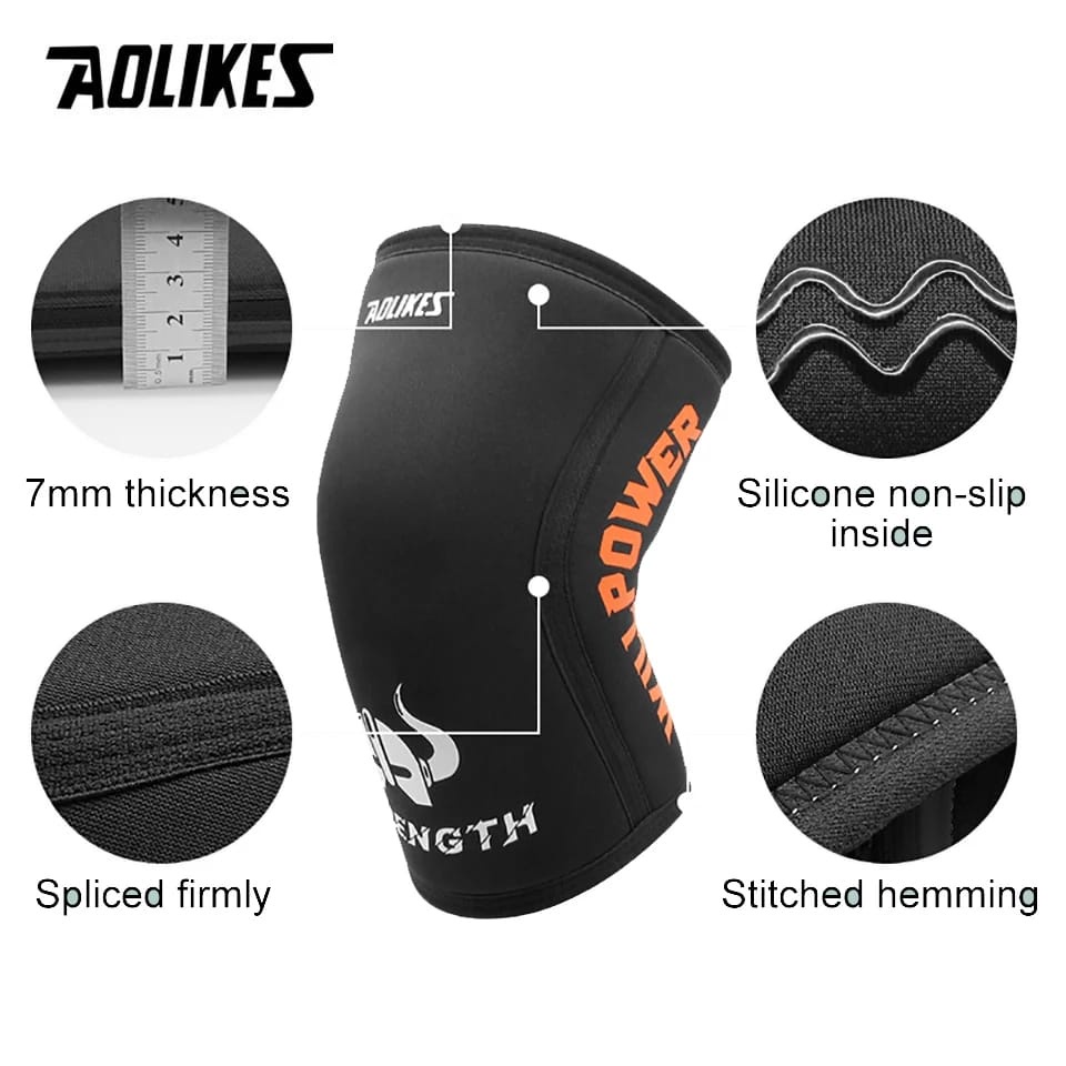 Jual (COD) AOLIKES 7904 Knee Support Pelindung Lutut Knee Pad Dekker ...