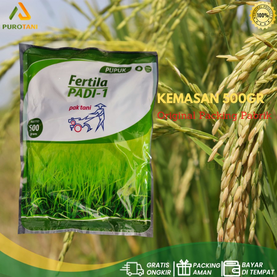 Jual Pupuk Fertila Padi 1 500Gram Pak Tani Perbanyakan Anak Padi ...