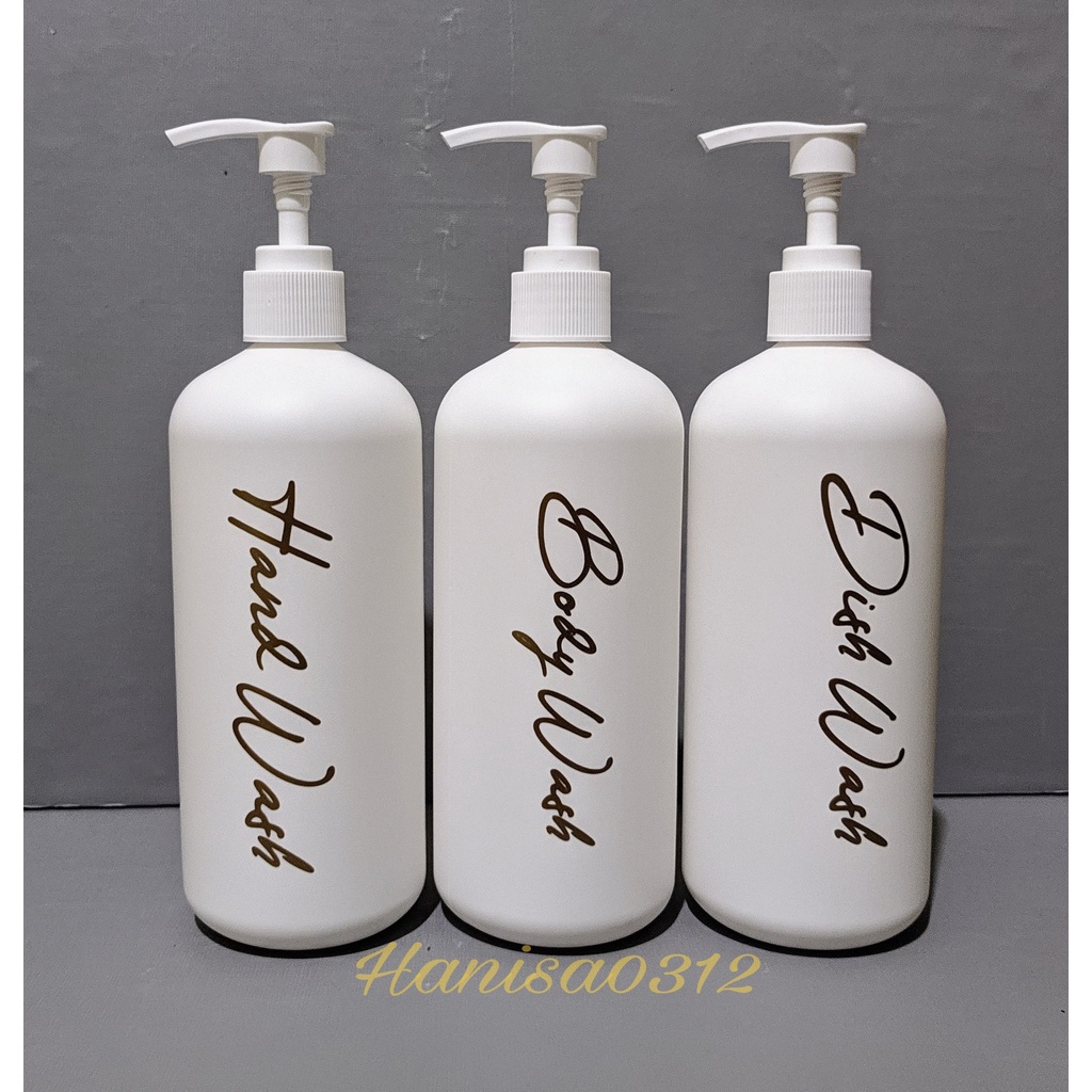Jual Botol Pump 500ml Hdpe Putih Doff Tempat Sabun Cair Pump Luxury Gold | Shopee Indonesia