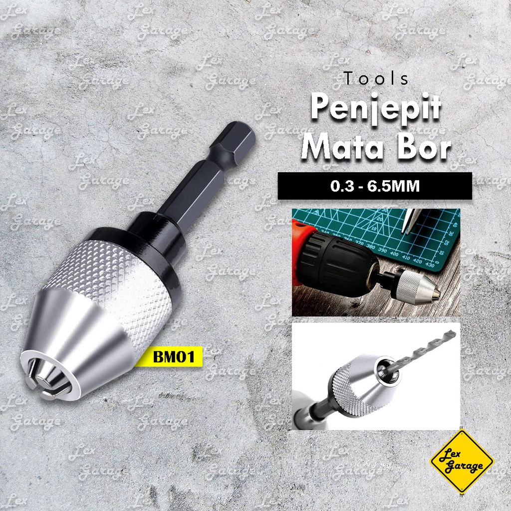 Jual Kepala Bor Mini Drill Chuck Adapter Mata Bor Obeng Elektrik ...