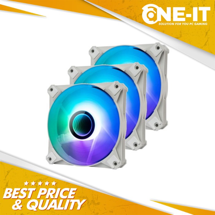 Jual FAN DARKFLASH INFINITY 8 PWM 3in1 120mm ARGB 3 Pack Fans White ...