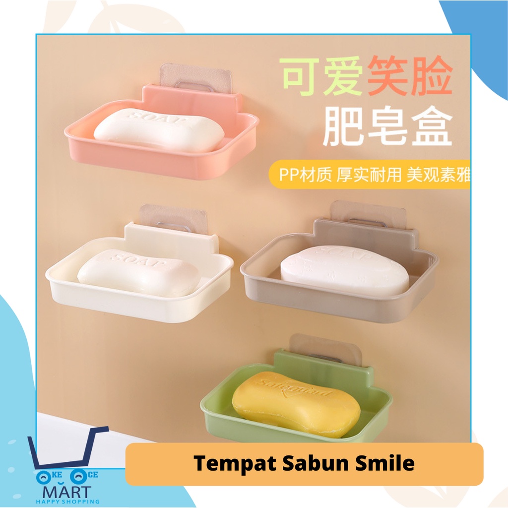 Jual [00715] TEMPAT SABUN SMILE / Kotak Tempat Sabun Mandi Batang ...