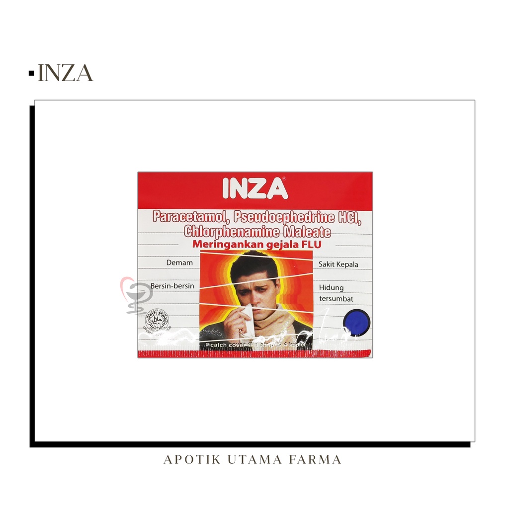 Jual INZA PER STRIP ISI 4 | OBAT BATUK | PILEK | ALERGI | | Shopee ...