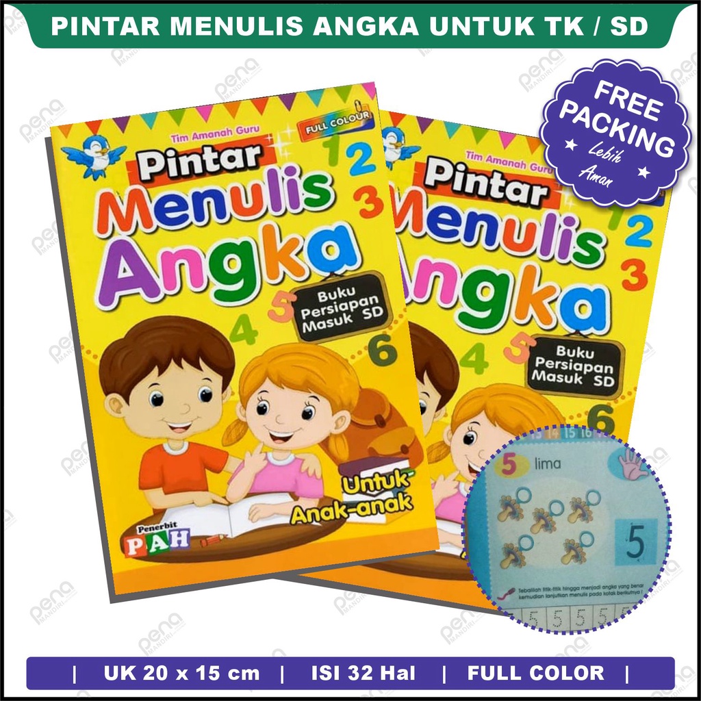 Jual Belajar Menulis Angka ( Untuk Anak TK & PAUD ) | Shopee Indonesia