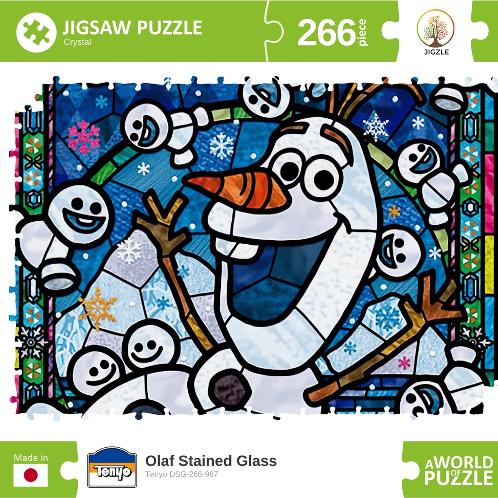 Jual Tenyo DSG-266-967 Disney - Frozen - Olaf Stained Glass Jigsaw ...