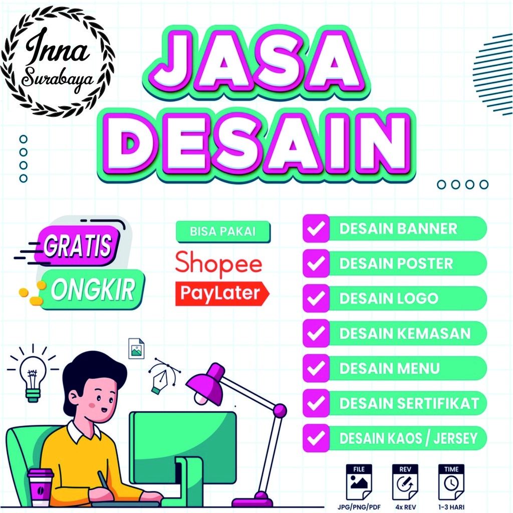 Jual Jasa Desain Grafis Undangan Nikah, Khitan, Banner, CV, Poster ...