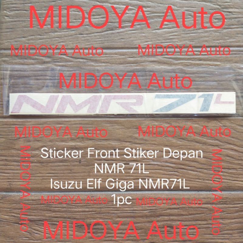 Jual Sticker Front Stiker Depan NMR 71L NMR71L Isuzu Elf Giga 1pc ...