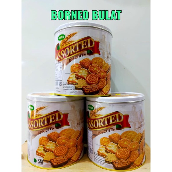 Jual Aneka Snack Cemilan Murah Biskuit Borneo Assorted Biscuits Kaleng ...