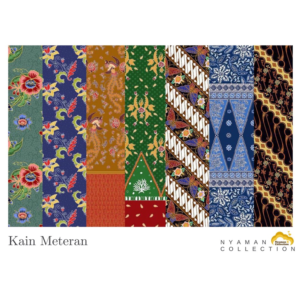 Jual Kain Meteran Motif Batik Bahan Disperse Bahan Microtex Anti Luntur ...