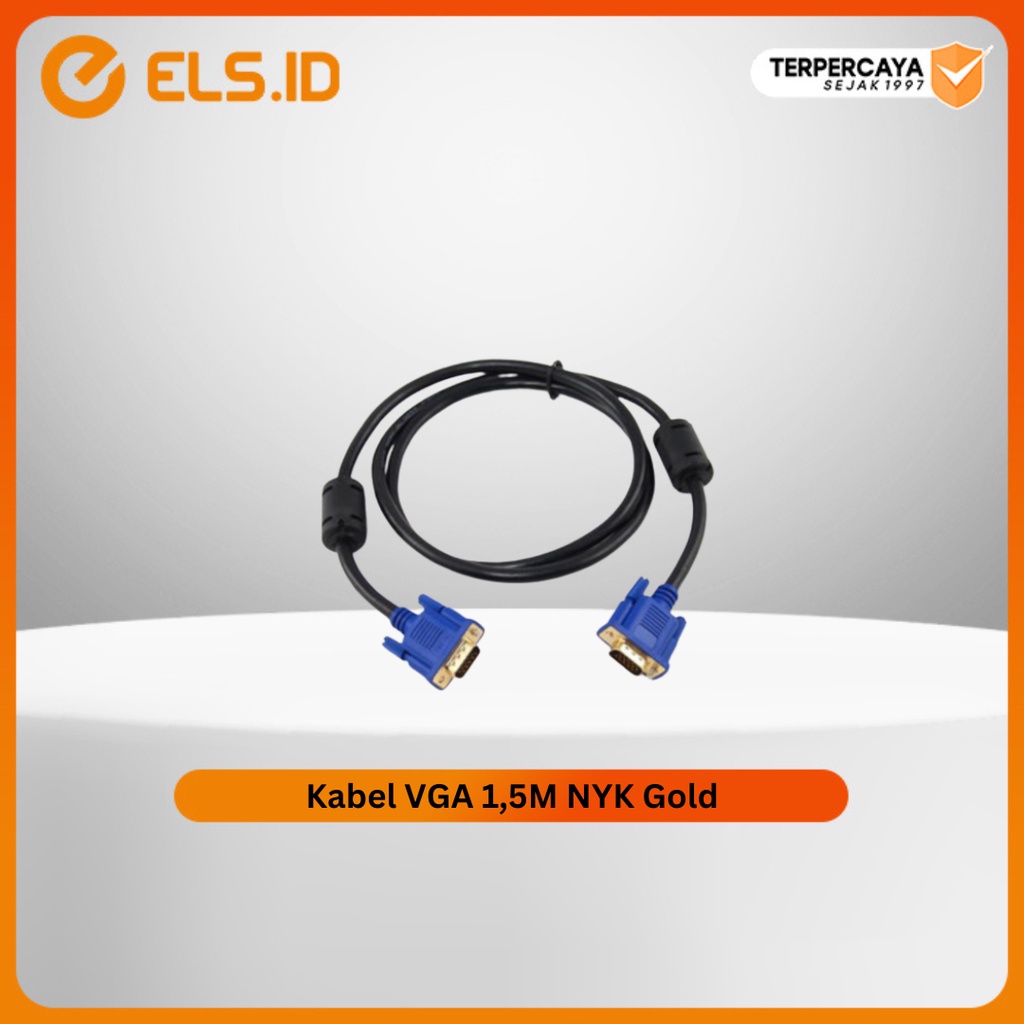 Jual Kabel VGA 1,5M NYK Gold | Shopee Indonesia