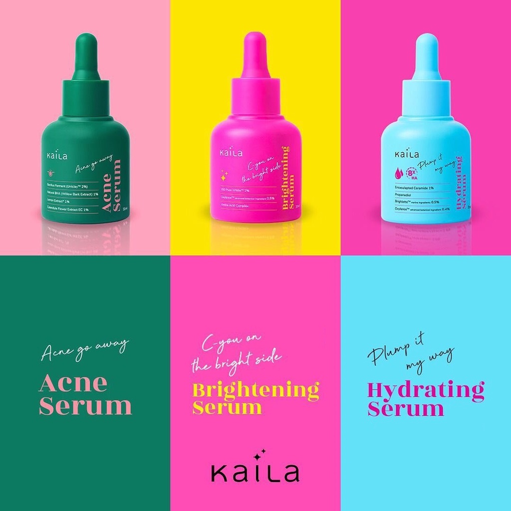 Jual KAILA FACE SERUM (Acne, Hydrating, Brightening) - 30 ml | Shopee ...