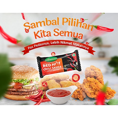 Jual MAZZONI RED HOT SAUCE | SAUS SAMBAL EXTRA PEDAS | 9 GRAM 24 SACHET ...