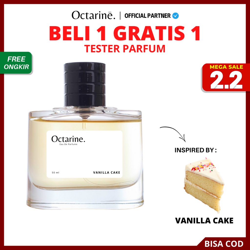 Jual Octarine - Parfum Wanita Pria Tahan Lama Aroma Vanilla Kue lembut ...