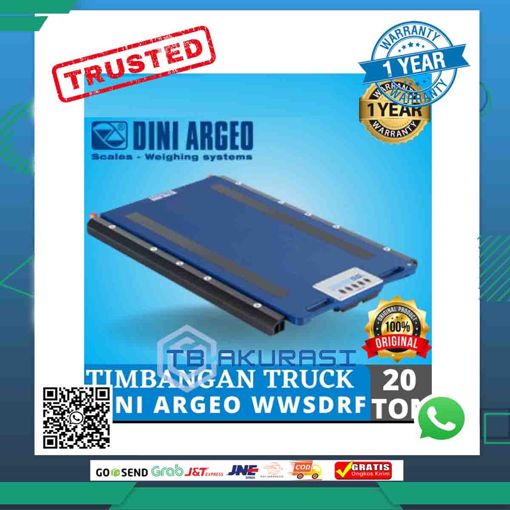 Jual Timbangan Mobil Portable Truck Scale Dini argeo WWSDRF 15 Ton 20 ...