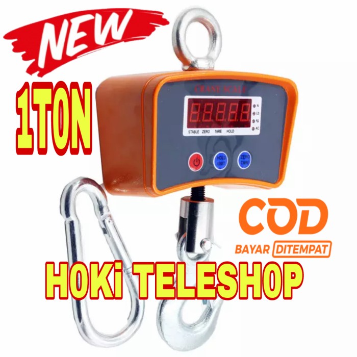 Jual Pengukur Timbangan Gantung 1000Kg/Timbangan Digital Gantung 1 Ton ...
