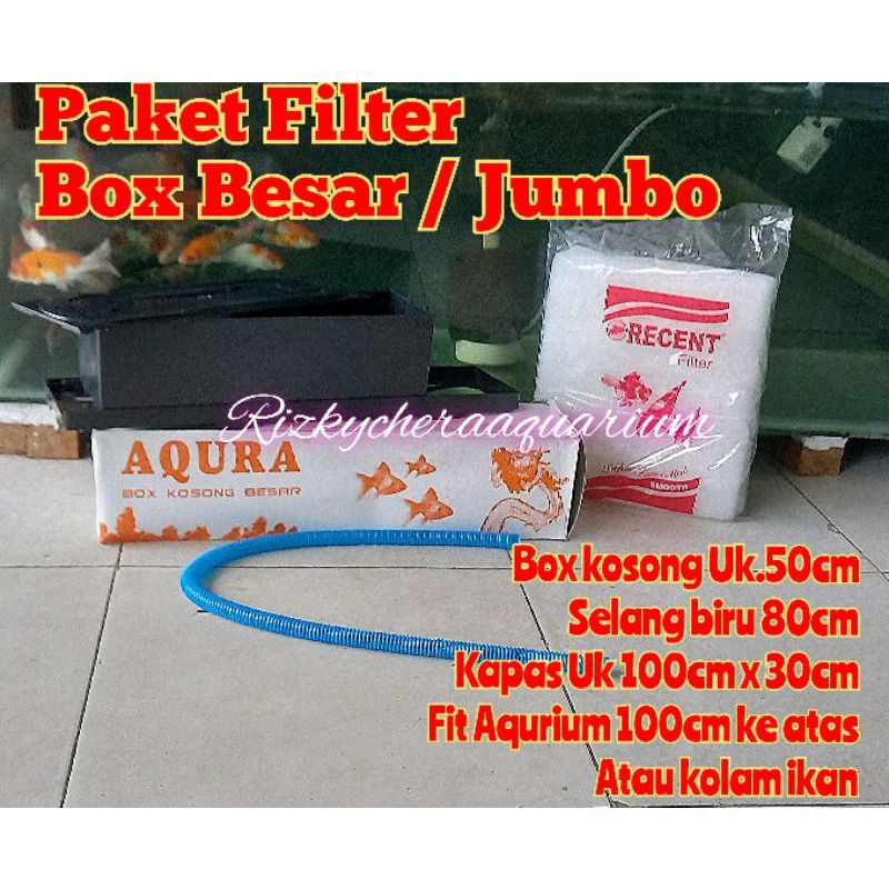 Jual Paket Filter Box Besar / Jumbo selang dan Kapas aquarium Kolam ...